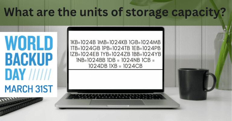 What are the Units of Storage Capacity? WorldBackupDay