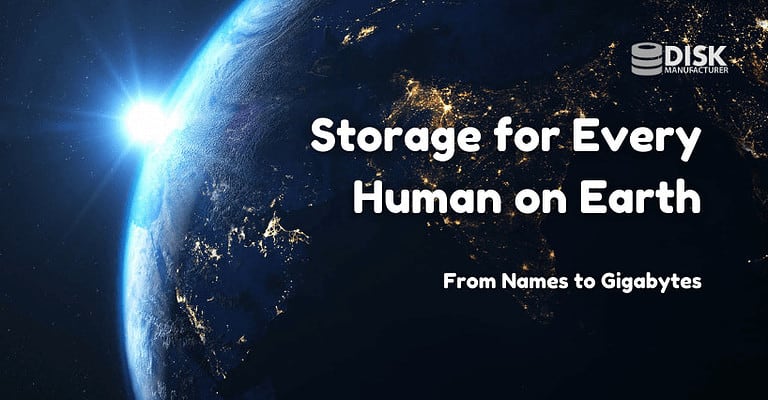 Estimating the Storage Size for Every Human Name on Earth