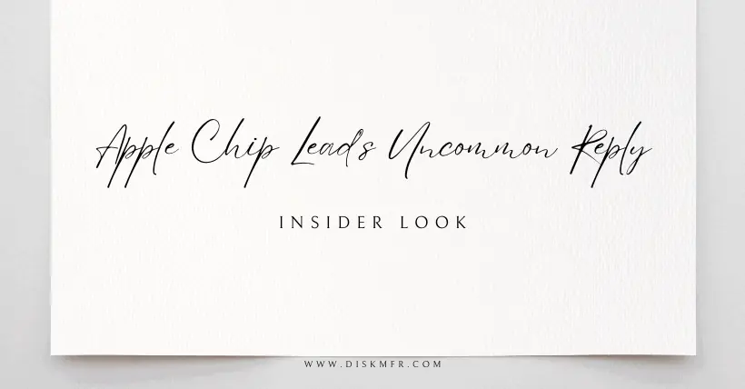 Apple Chip Head Breaks Silence—Rare Remarks